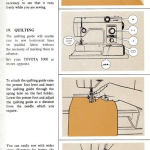 Original Toyota 5000 Series Sewing Machine Manual - Etsy