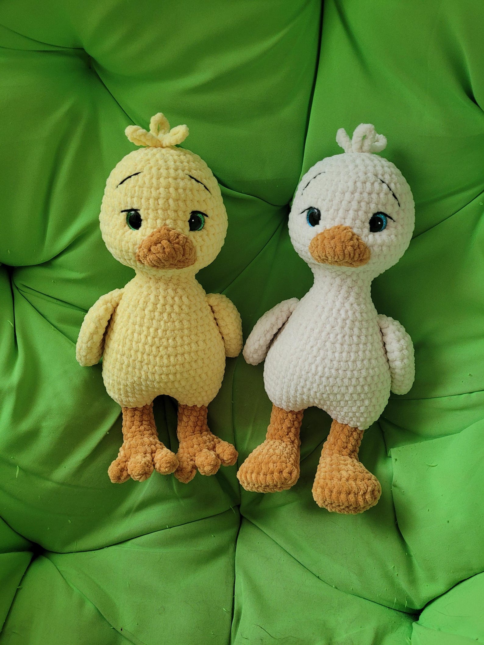 Goose Duck Plush Crochet Toy, Amigurumi White Goose, Soft Bird Stuffed ...