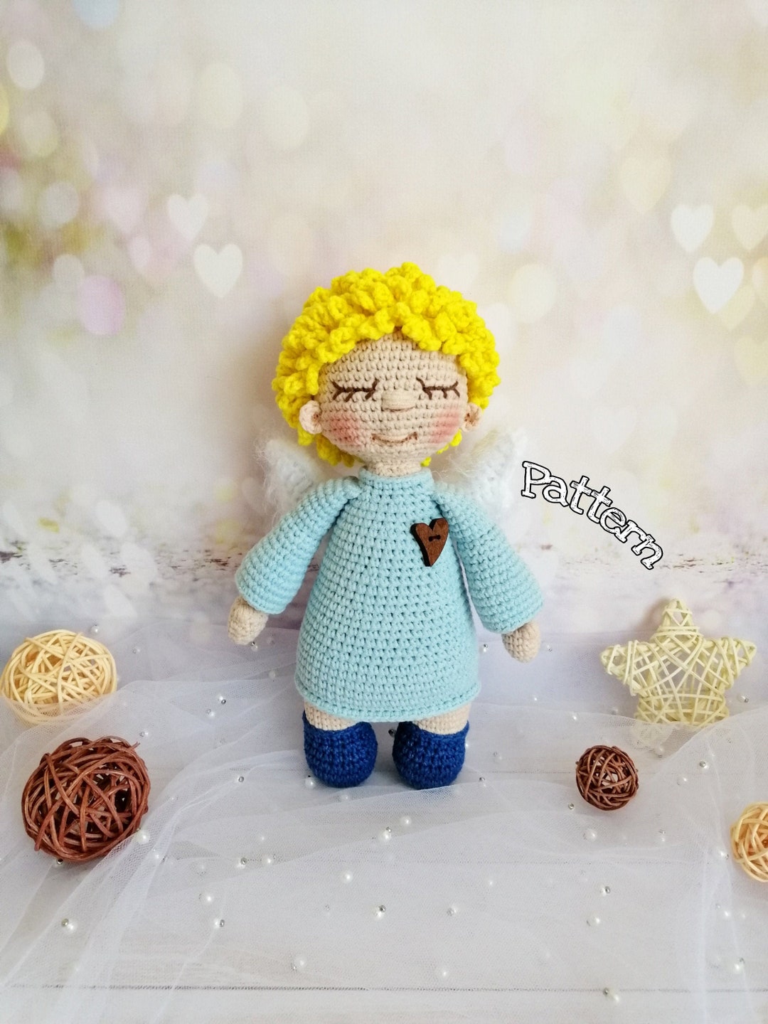 Crochet PATTERN Cupid Amigurumi Doll Crochet Cupid Crochet Angel ...