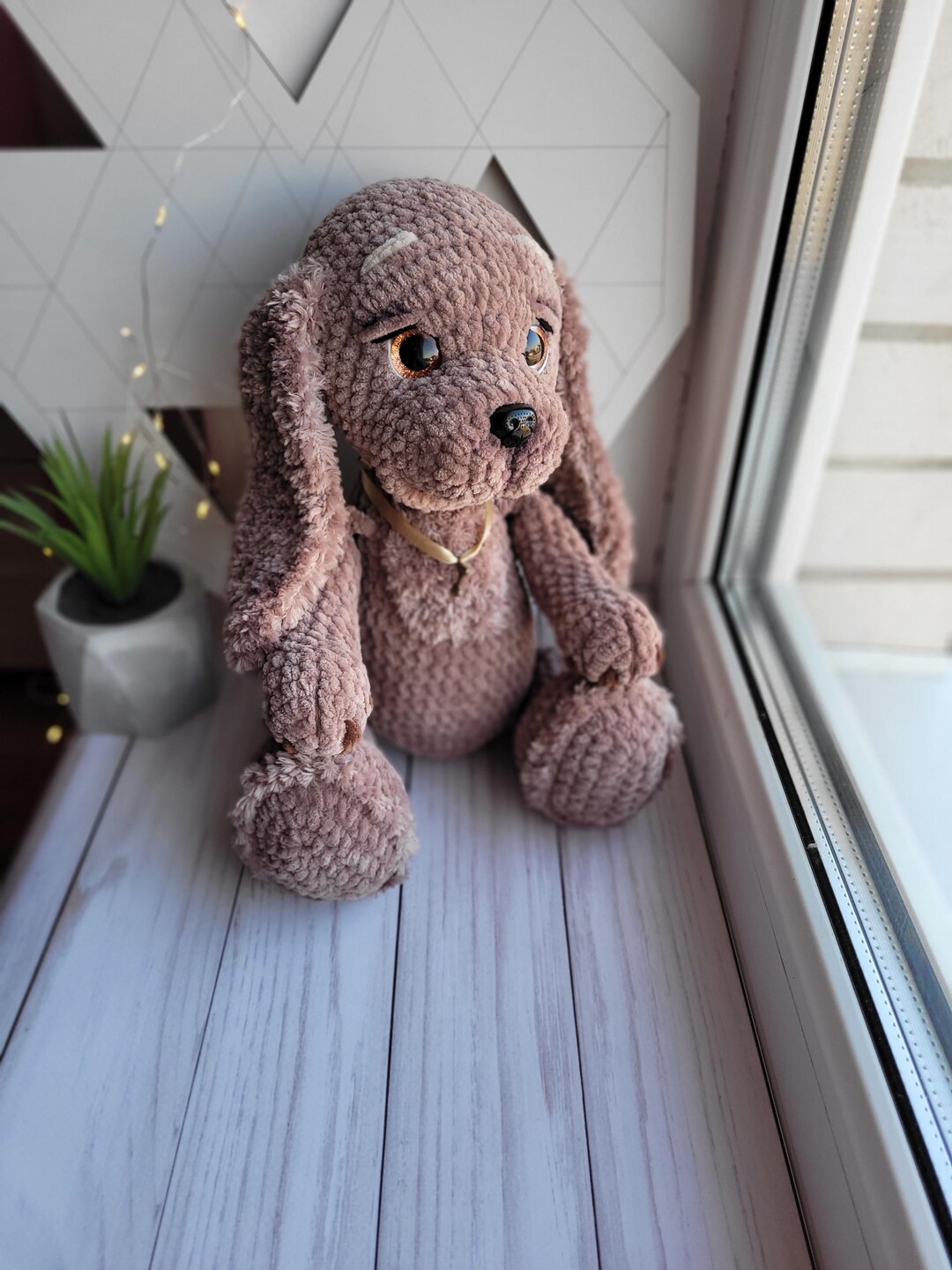 Plush Crochet Cocker Spaniel - Handmade Stuffed Dog Toy, Soft Amigurumi ...
