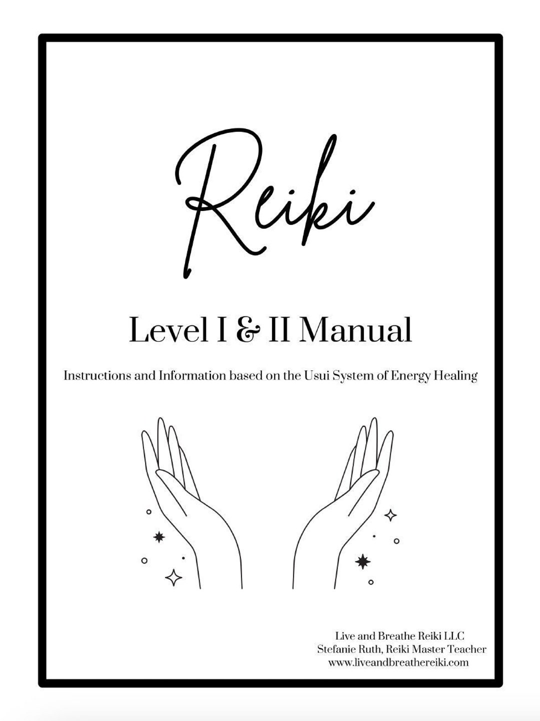 Reiki Manual Level 1 and 2 Printable Digital Reiki Manual - Etsy
