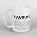 Taurus Star Sign Taurus Mug Cup Taurus Gift Ideas Taurus - Etsy