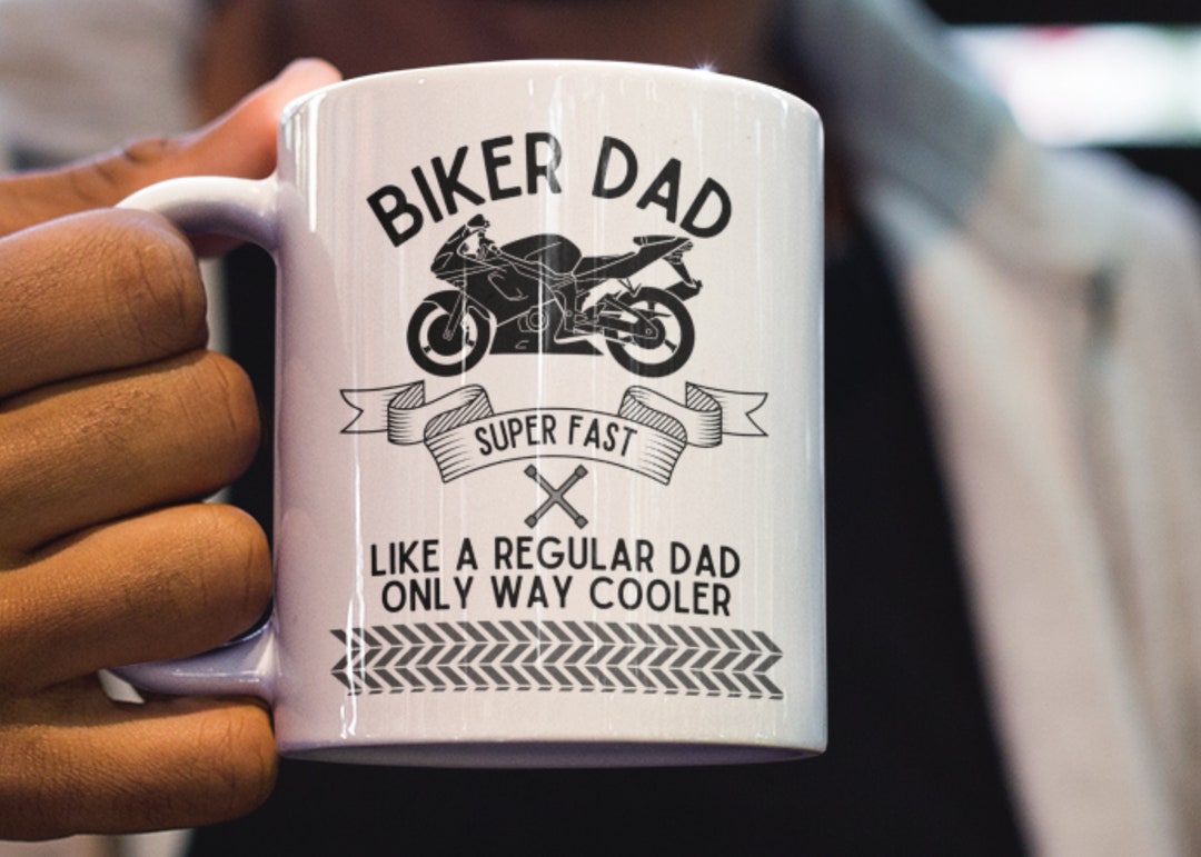 Fathers Day Mug, Motorbike Gifts, Biker Dad, Biker Gift, Biker Mug, Superbike Gift, Biker Gifts ...