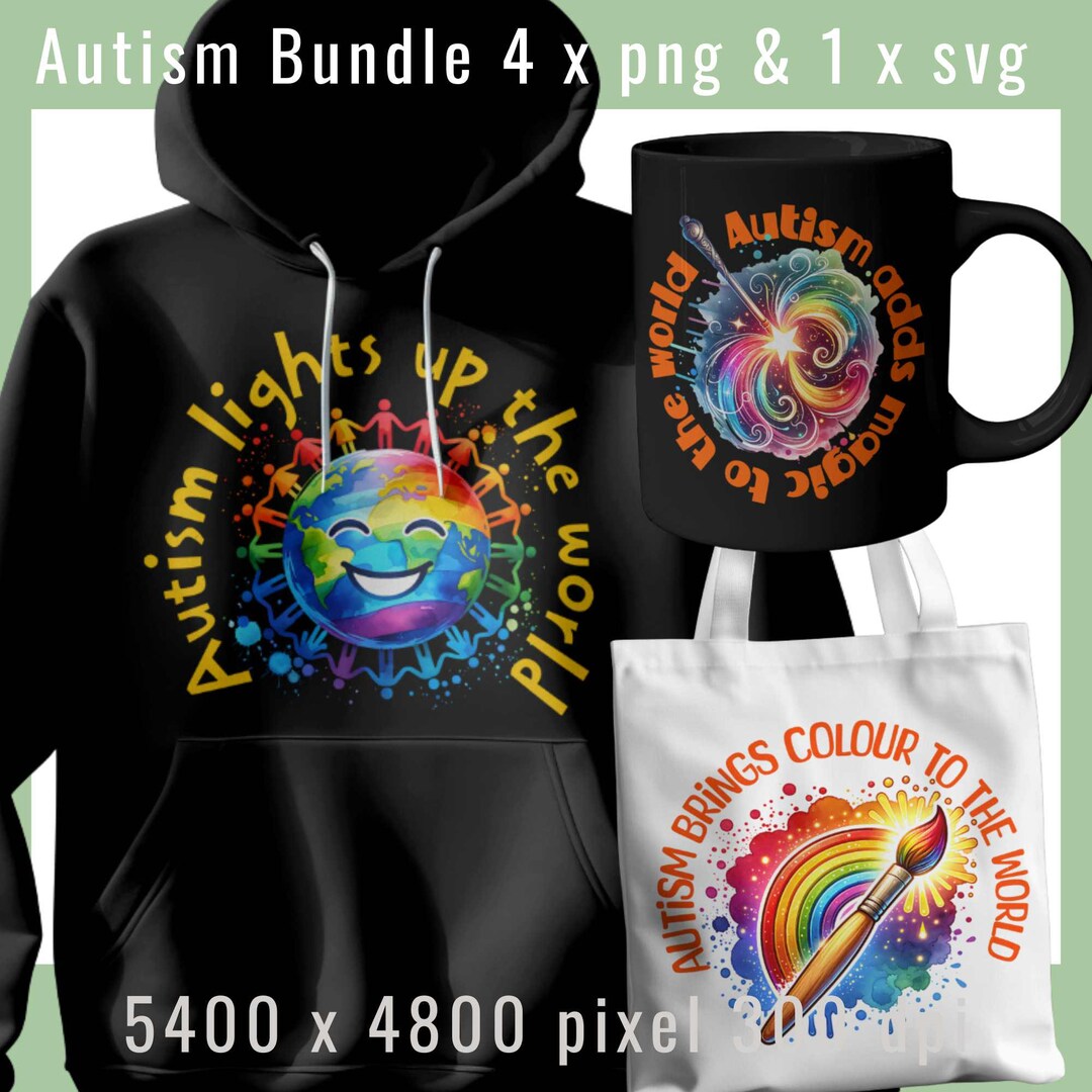 Autism Awareness | Asd Png Files | Digital Downloads | Clip Art Image ...