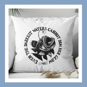 Anglerfish PNG | Sublimation Design | Inspirational Quote | Deep Sea ...