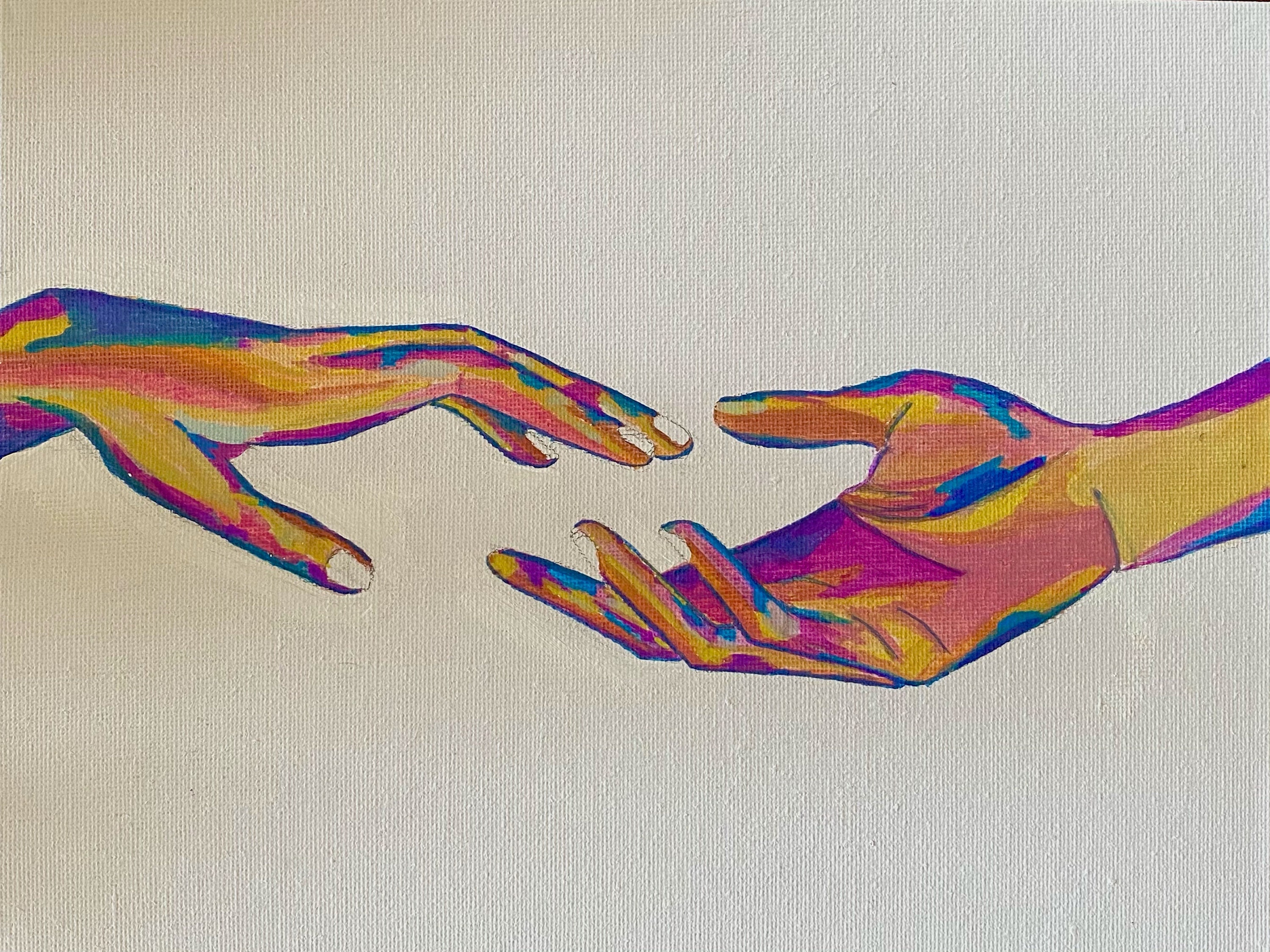 Art Print / Hand Art Print / Hand Print / Hand in Hand Art Print ...