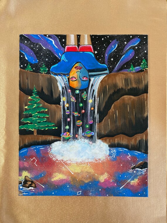 Trippy Art Print / Art Print / Moonlight Art Print / Trippy | Etsy