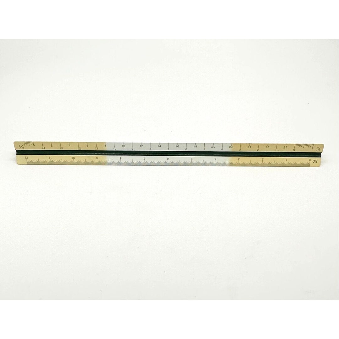 Vintage Pickett Ruler 234 AM 12" Triangular Made in Japan - Etsy