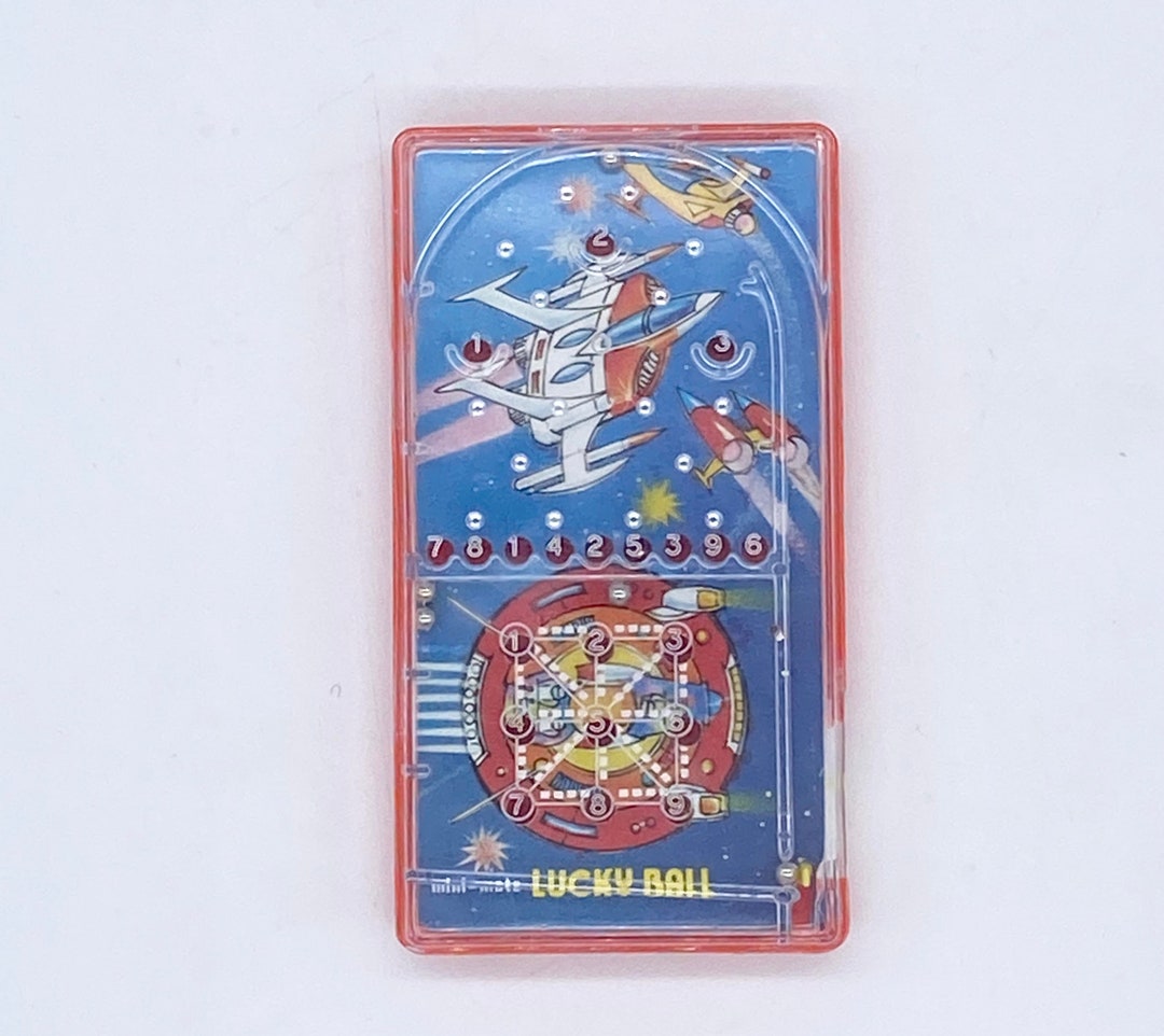 Vintage Mini-mate Lucky Ball Hand Held Space Theme Pinball - Etsy