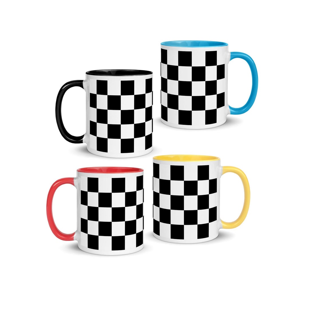 SKA STUFF | Black and White Checkered Ceramic Mug | 11 Ounces - Etsy