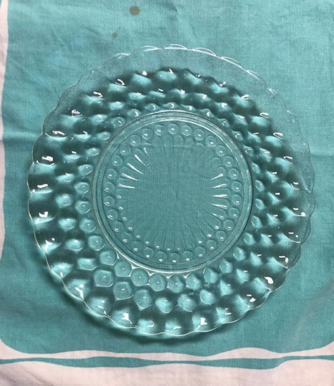 Vintage Glass "bubble" Plate - Etsy