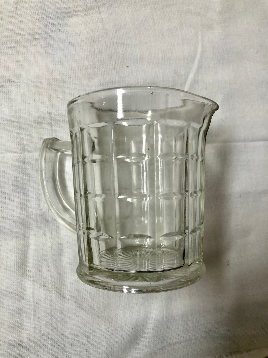 Vintage Anchor Hocking Glass Syrup or Creamer Pitcher. - Etsy