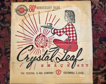 1950s Snack Set - Etsy