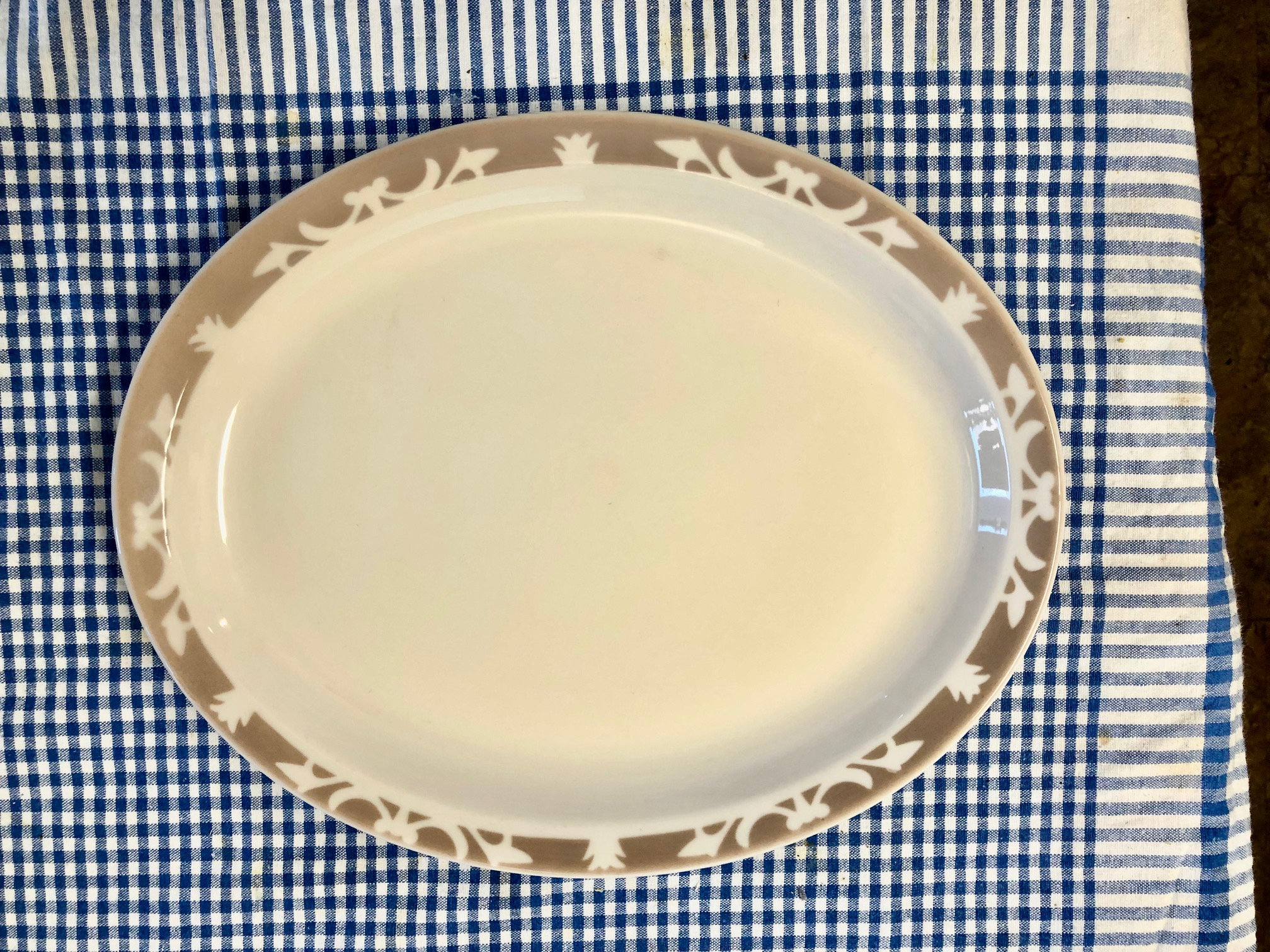 Vintage Syracuse China USA restaurant Ware Platter With Dark Beige ...