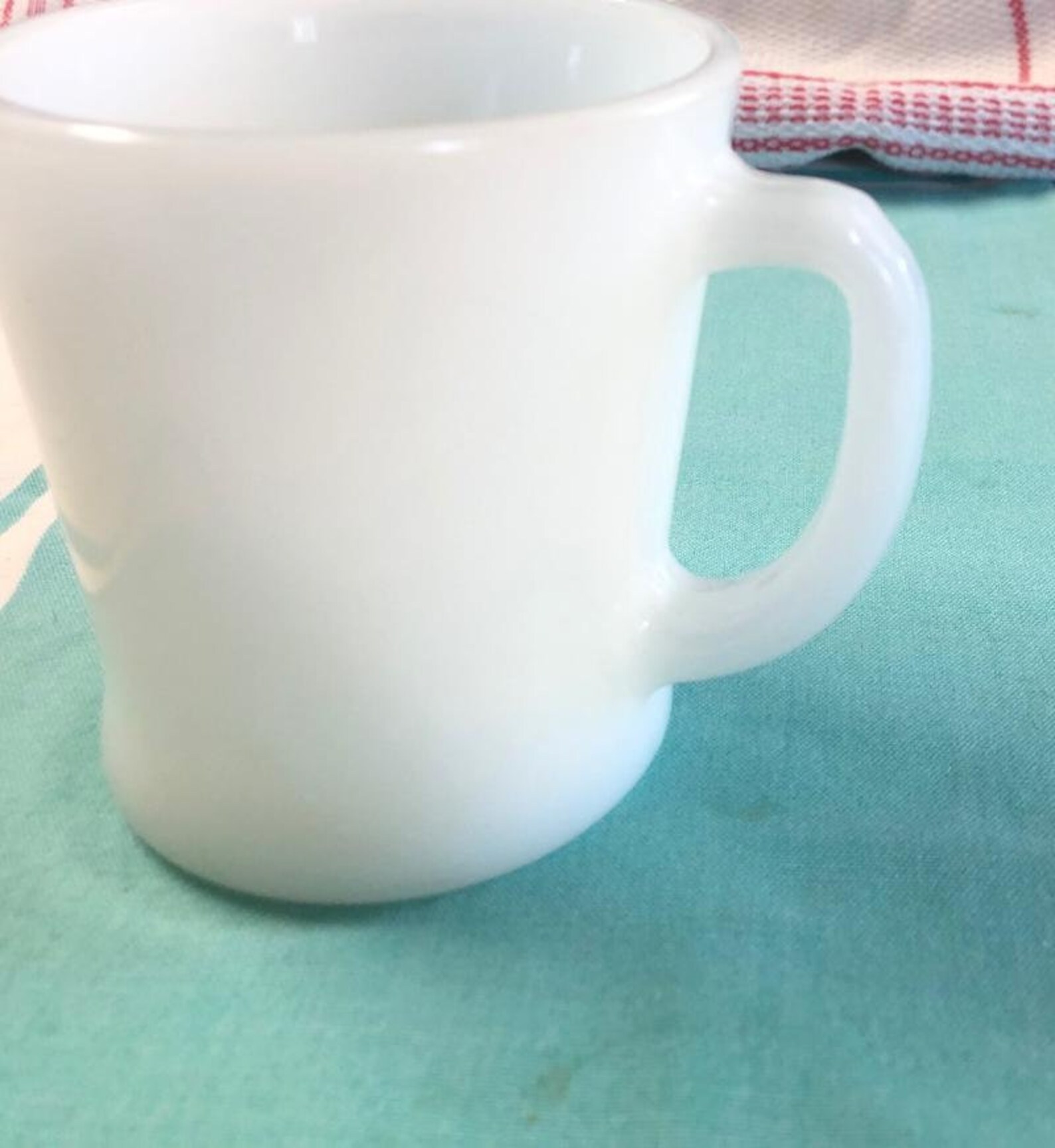 Classic Vintage Fire King-anchor Hocking Coffee Mug-white Milk Glass - Etsy