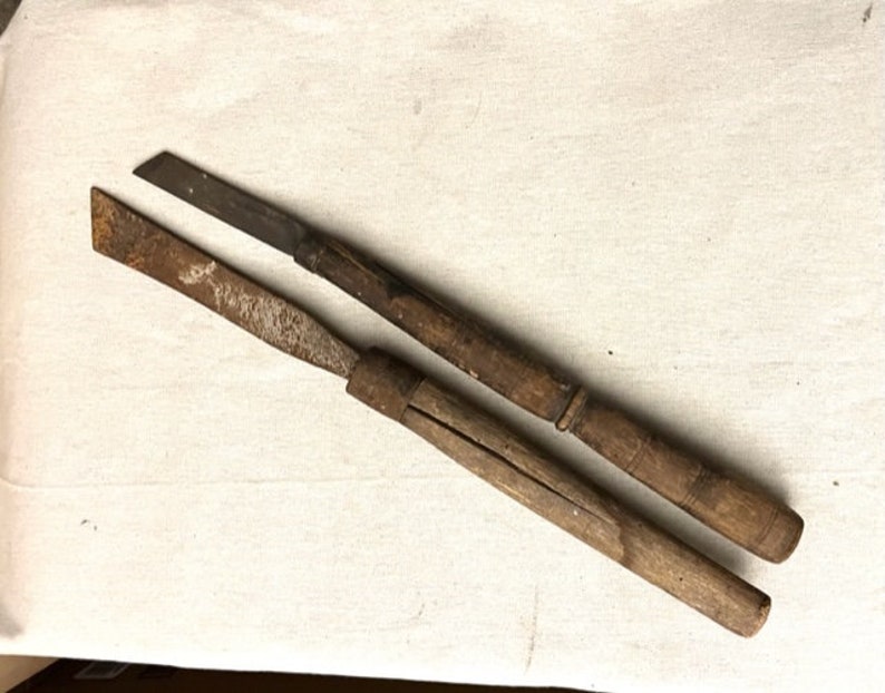 Primitive Farm Chisels/rustic Tools Set of Two - Etsy