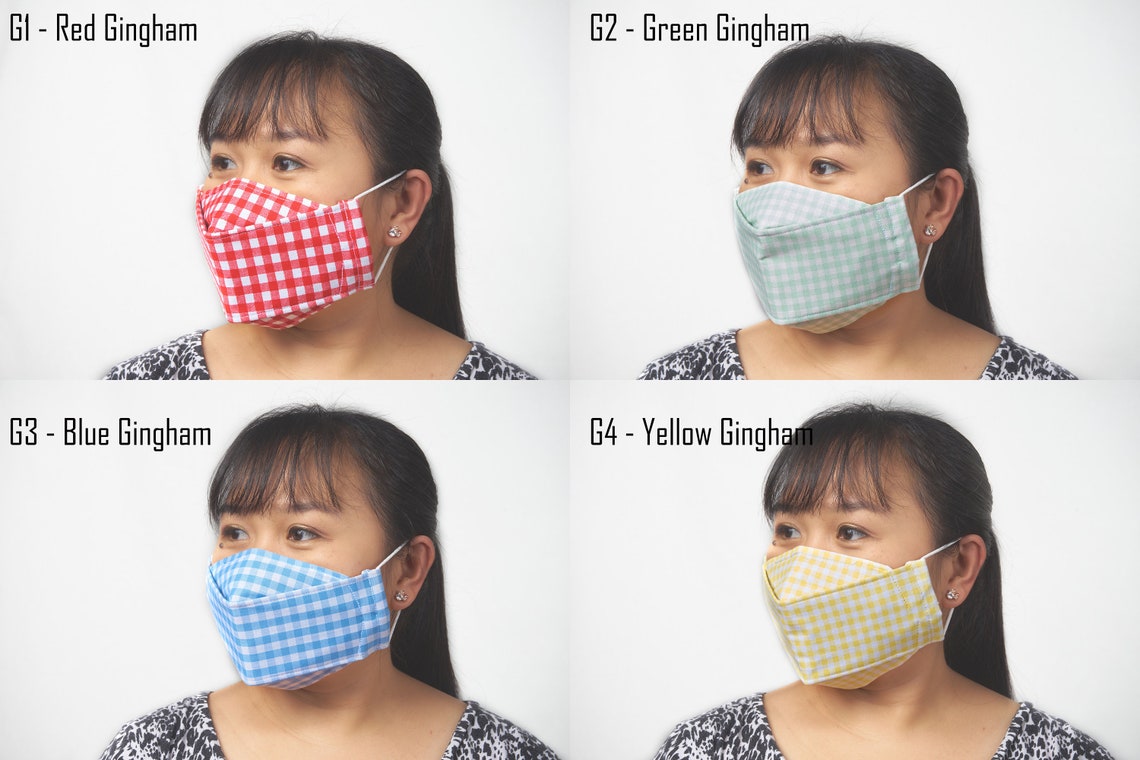 Adult Face Mask 4 Layer Mask Washable Face Mask Cotton - Etsy