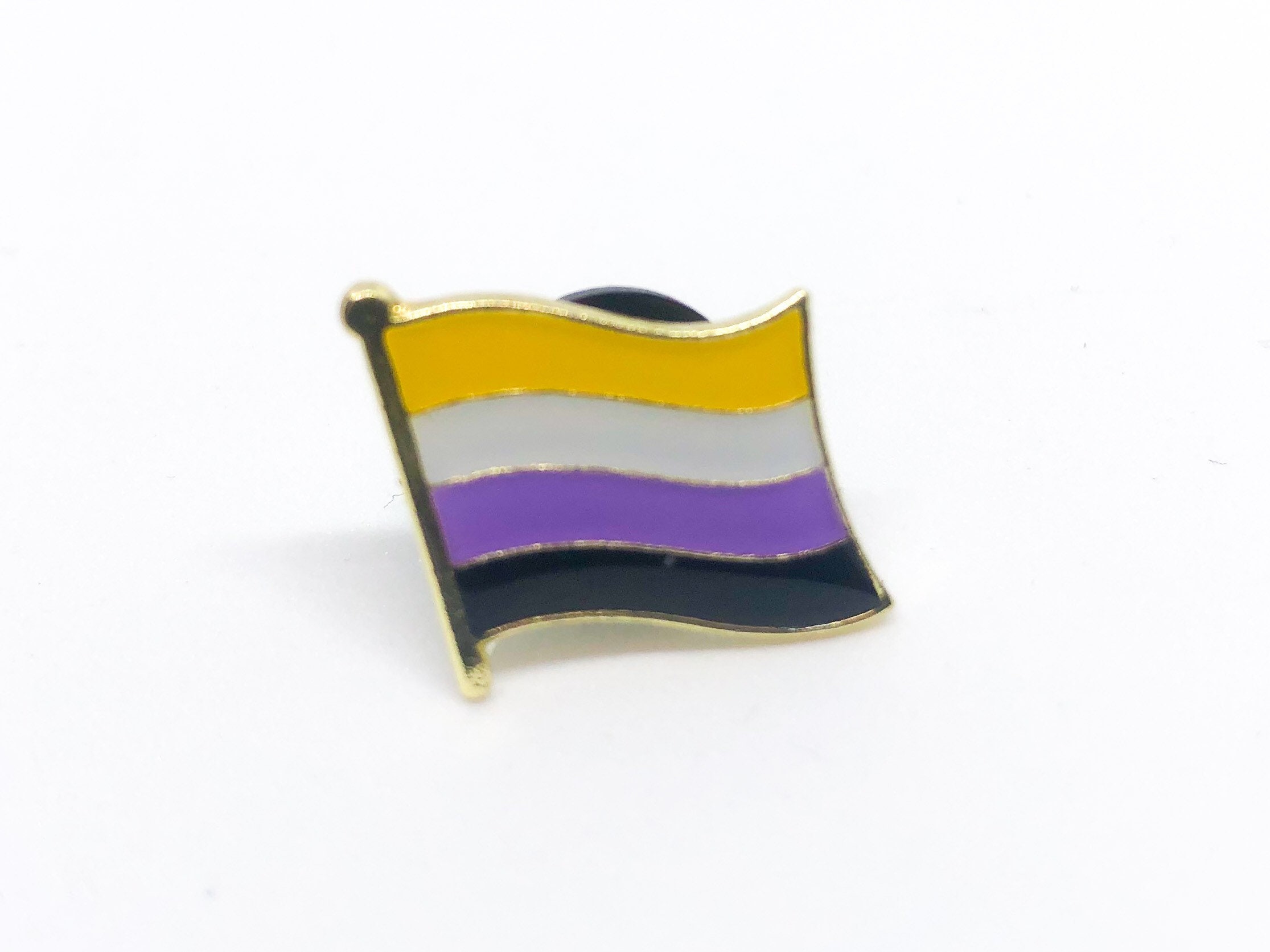Non-binary Pride Flag Pin Fly Your Flag Metal Lapel Pin - Etsy