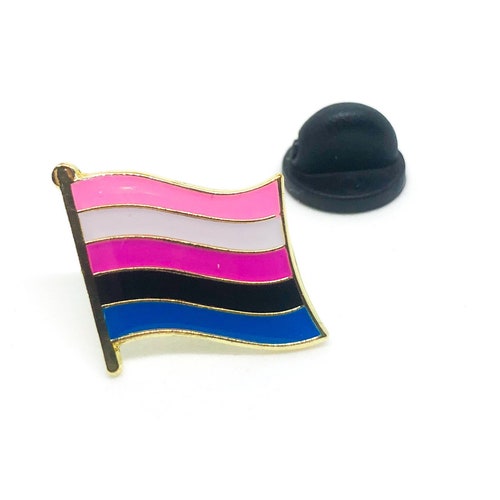 Genderfluid Pride Flag Pin Fly Your Flag Metal Lapel Pin Etsy