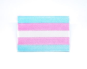 Transgender Trans Pride Flag Embroidered Patch - Etsy