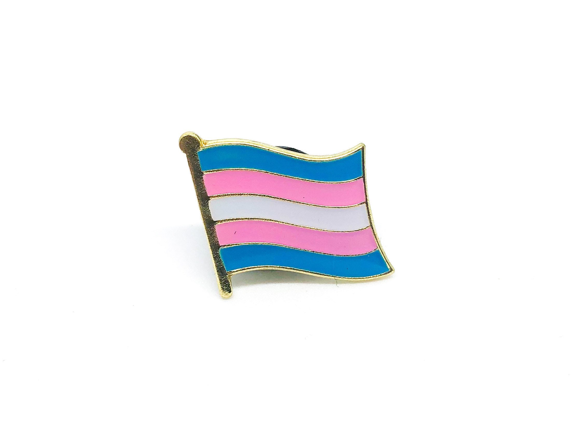 Trans Pride Flag Pin Fly Your Flag Metal Lapel Pin Etsy