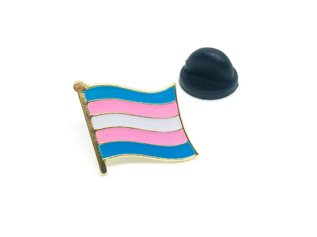 Trans Pride Flag Pin Fly Your Flag Metal Lapel Pin Brooch Trans Flag ...