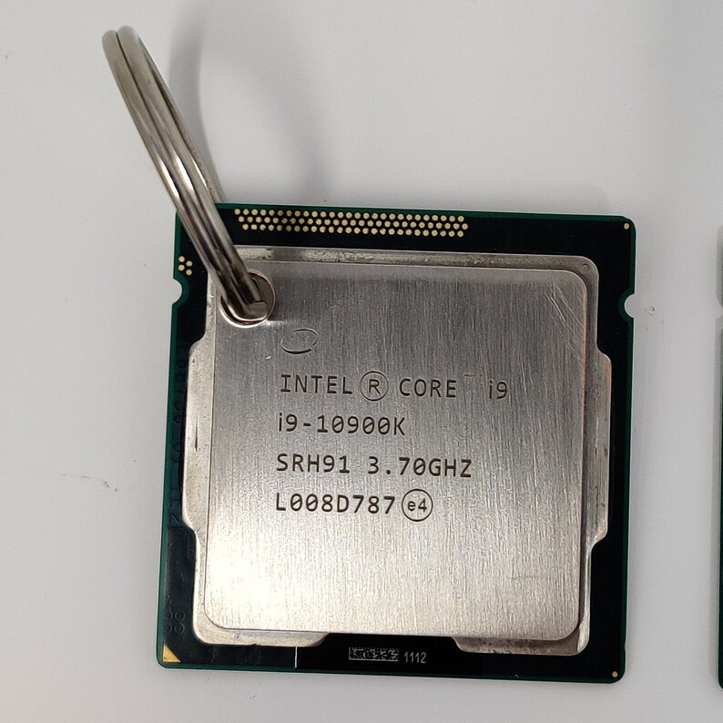Intel Core i9-10900K CPU Keychain with keyrings Processor | Etsy