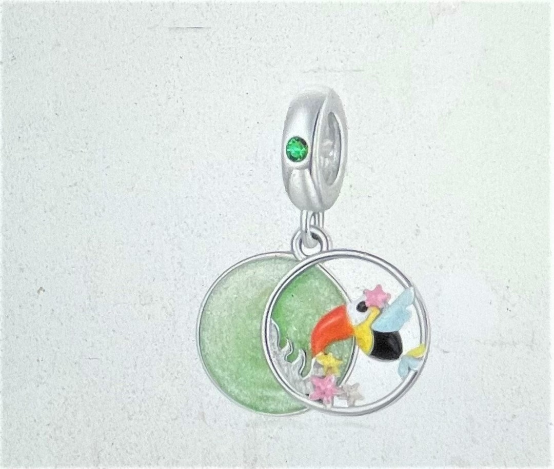 Pandora Style Toucan Charm Tropical Bird Dangle Charm Bird - Etsy