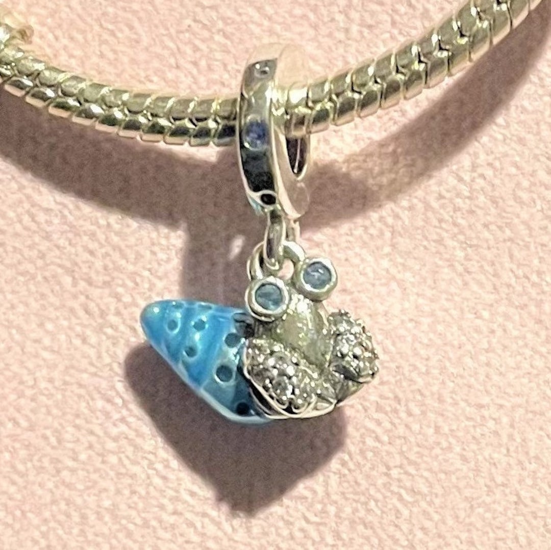 Glow in the Dark Hermit Crab Dangle Charm Fits Pandora Bracelet , Crab ...