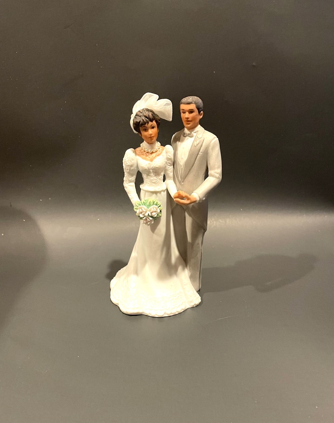 Vintage Porcelain Bride and Groom Wedding Cake Topper, Wedding Cake ...