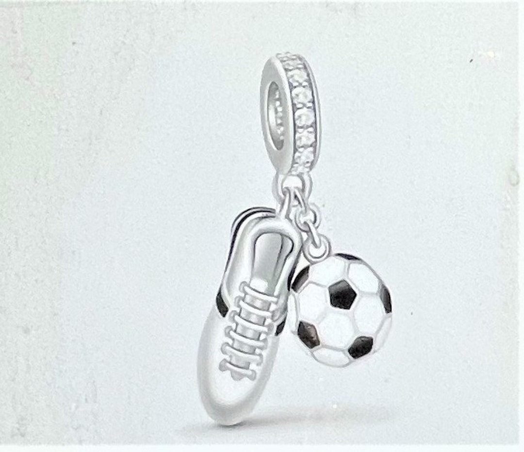 Soccer Charm Fits Pandora Bracelet Soccer CZ Dangle Charm - Etsy