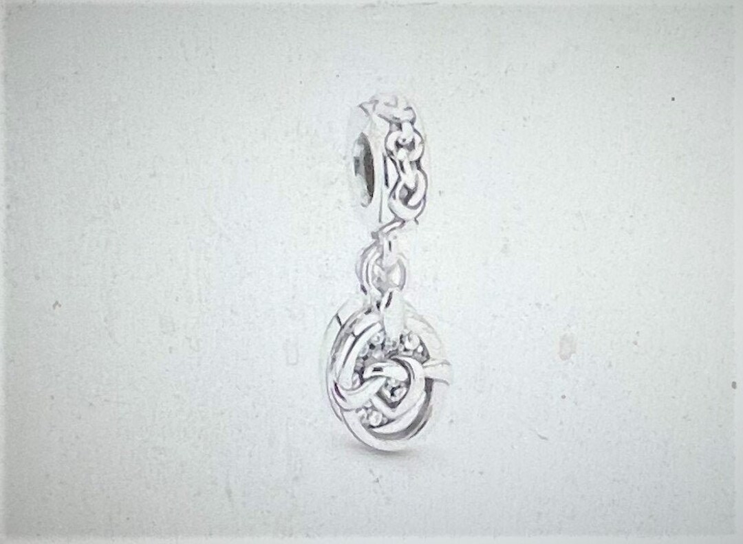 Knotted Hearts Dangle Charm Fits Pandora Bracelets , Joined by Love ...