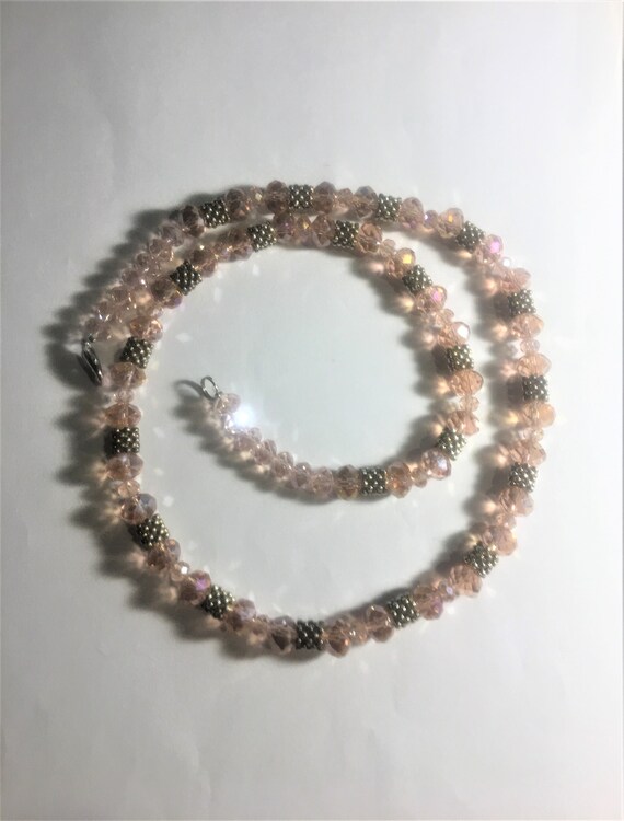 Dusty Rose Pink Crystal Statement Earrings, 1980s - Gem
