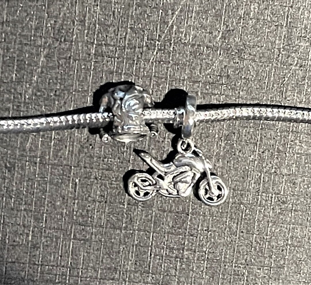 Biker Jacket Charm Fits Pandora Bracelet , Motorcycle Charm ...