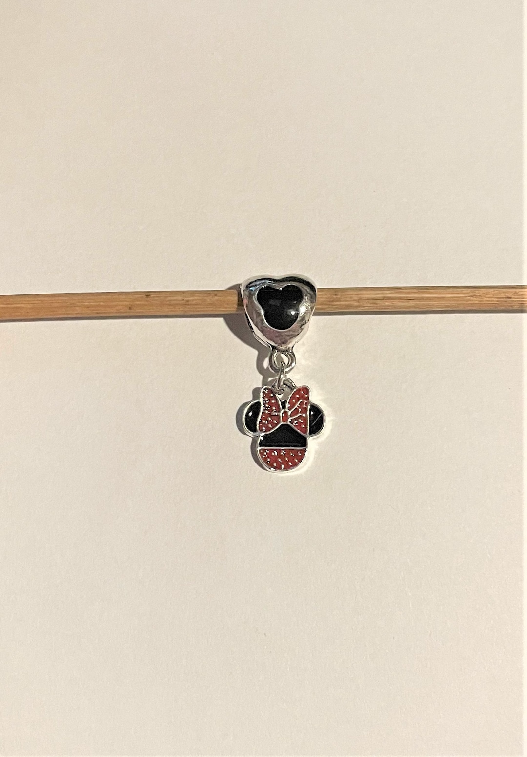 Minnie Mouse Dangle Charm Fits Pandora Bracelet , Minnie Mouse Charm ...