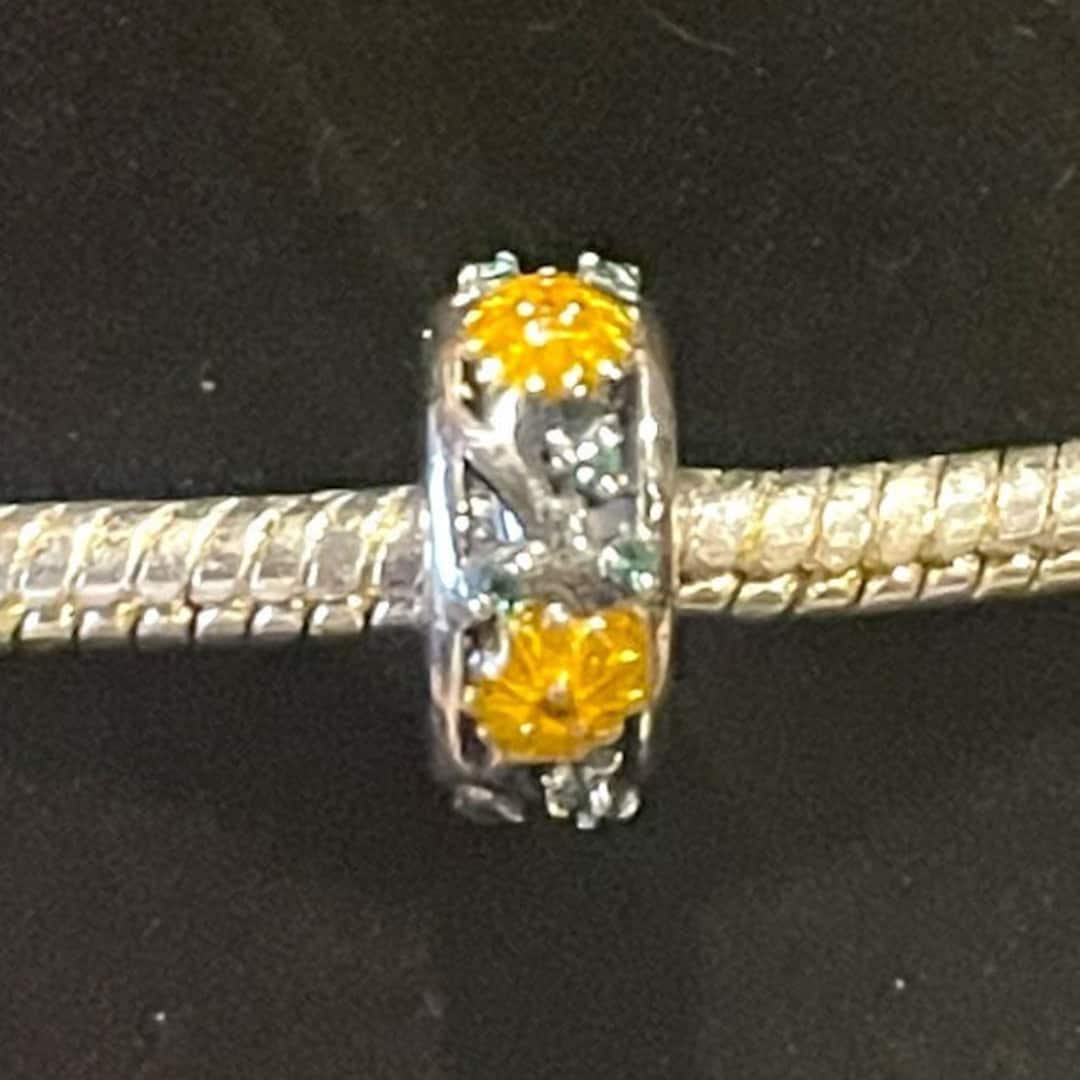 Sunflower Charm , Fits Pandora Bracelet , Sunflower Charm , Sunflower ...