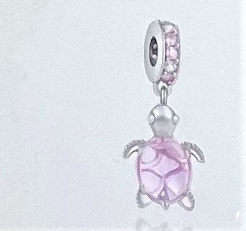 Pandora Style Murano Glass Sea Turtle Dangle Charm Blue - Etsy
