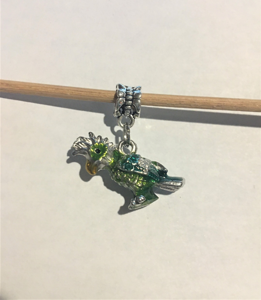 Tropical Parrot Bird Dangle Charm Fits Pandora Bracelets , Bird Charm ...