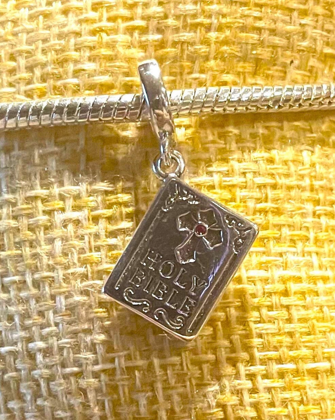 Holy Bible Charm for Bracelet , Bible Charm, Religious Charm , Baptism ...
