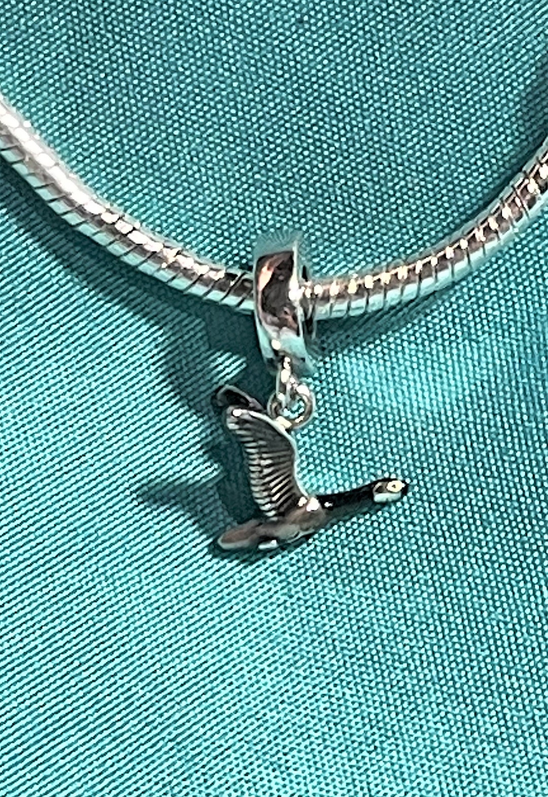 Canadian Goose & Maple Leaf Dangle Charm Fits Pandora Bracelet ...