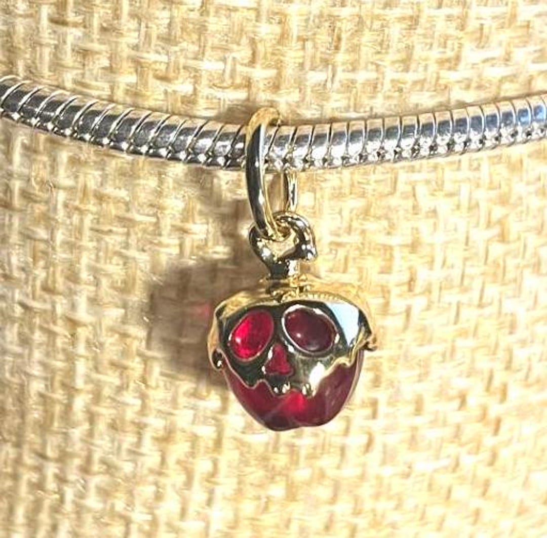 Villains Evil Queen Apple Dangle , Evil Queen Apple Charm for Bracelet ...