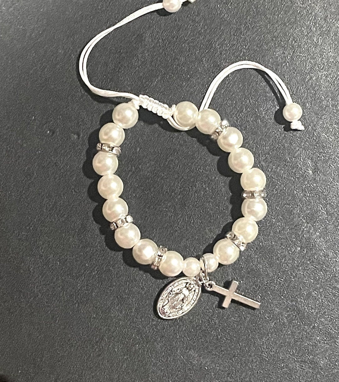 First Holy Communion Pearl Bracelet , Baptism Bracelet , Confirmation ...