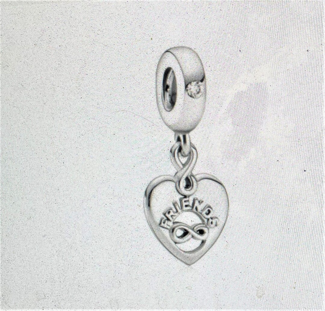 Friends Forever Heart Dangle Charm Fits Pandora Bracelet , Friends ...