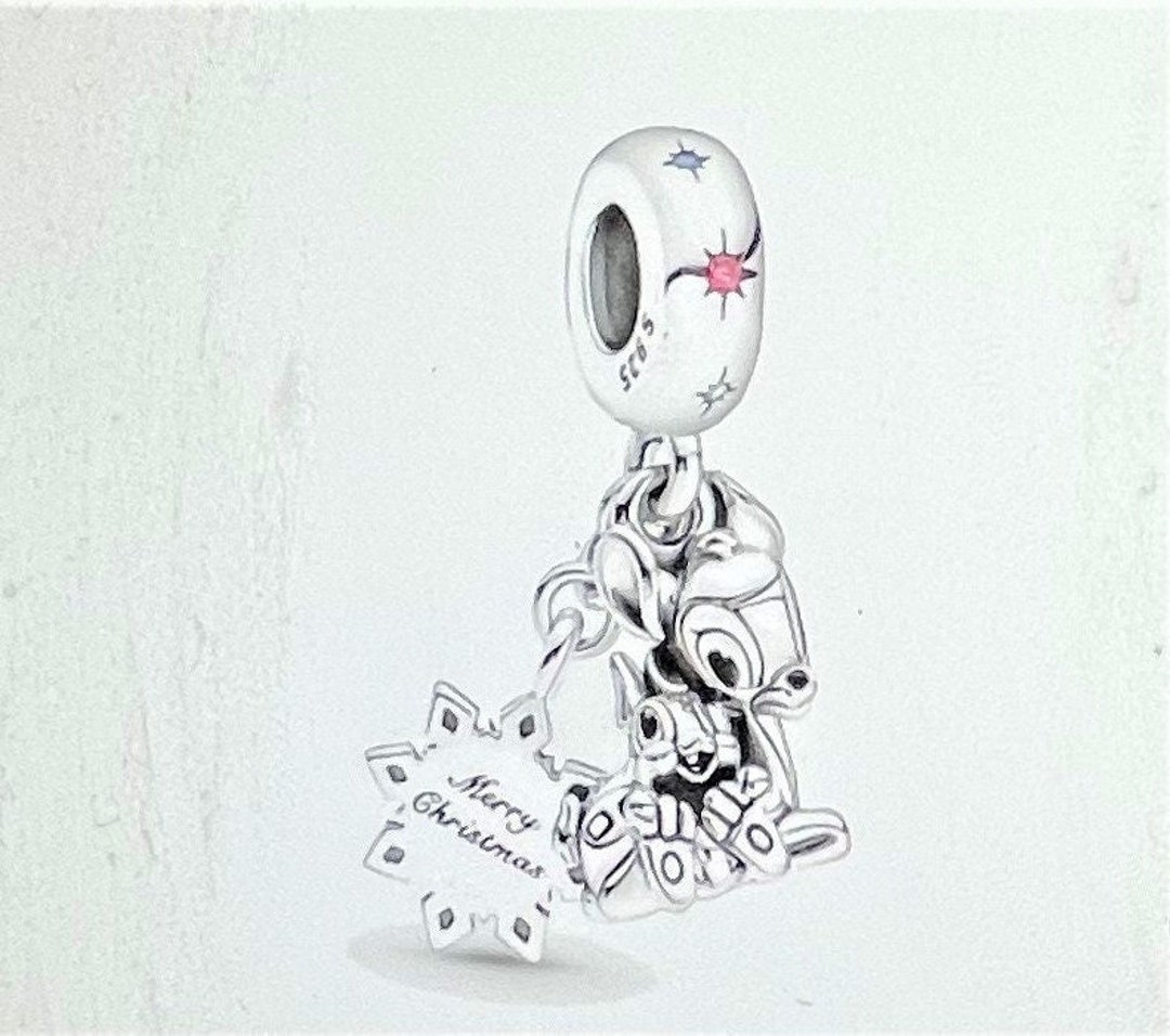 Merry Christmas Bambi Charm Fits Pandora Bracelet , Bambi & Thumper ...