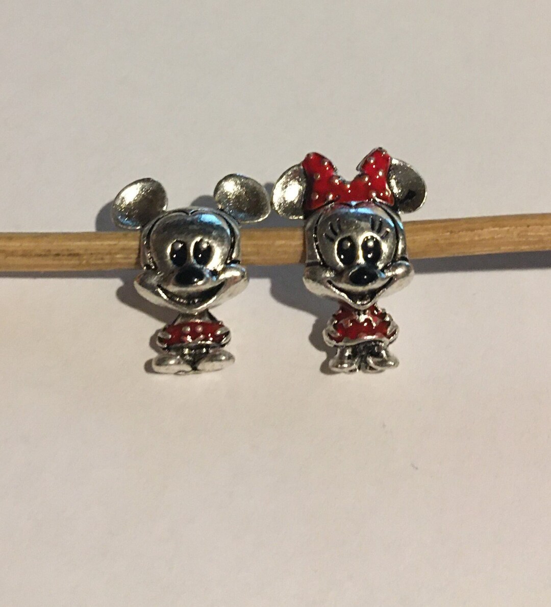 Mickey and Minnie Charm Fits Pandora Bracelets , Silver, Rose Gold ...
