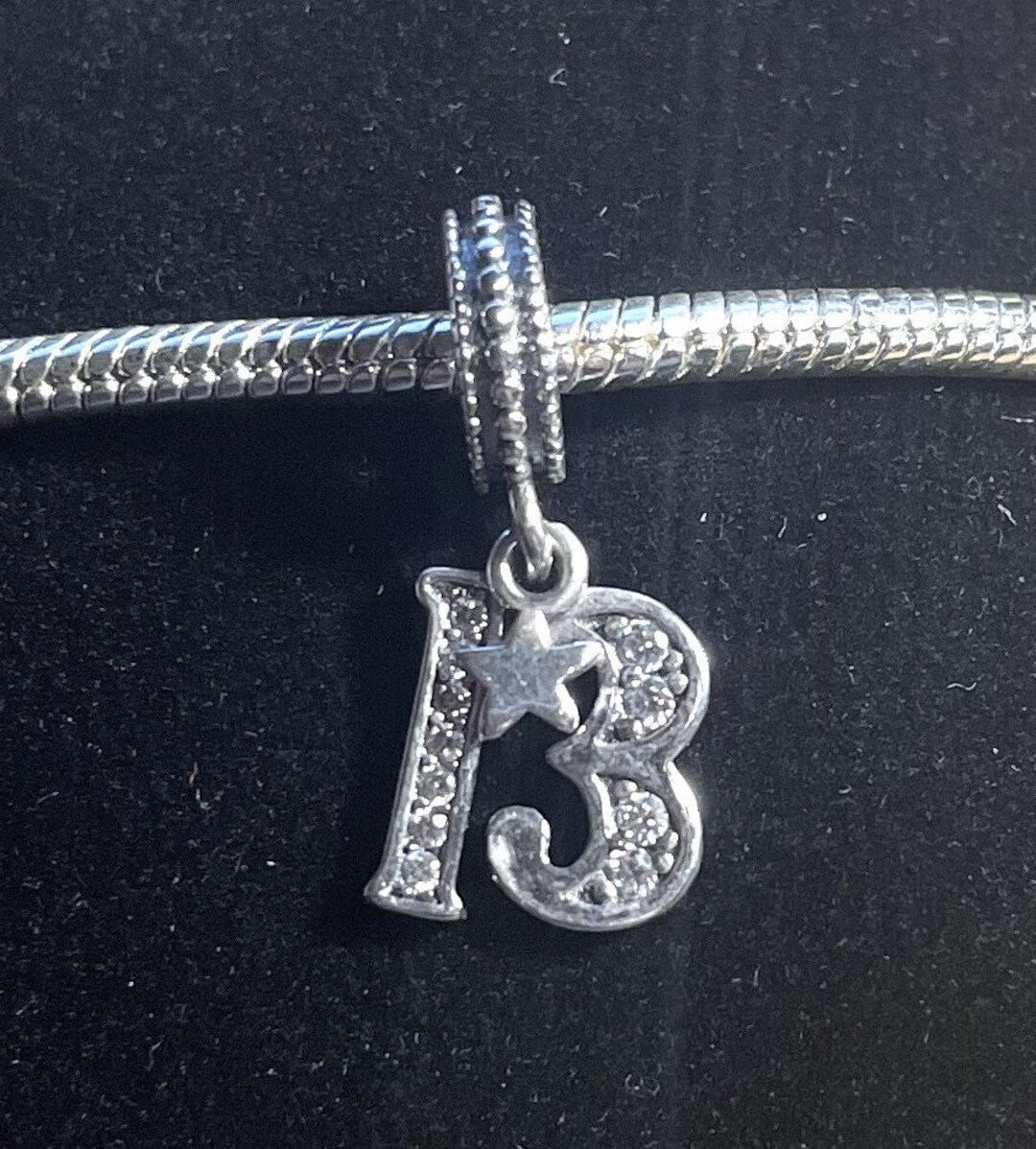 13th Celebration Dangle Charm for Bracelet , Birthday Charm , 13 ...