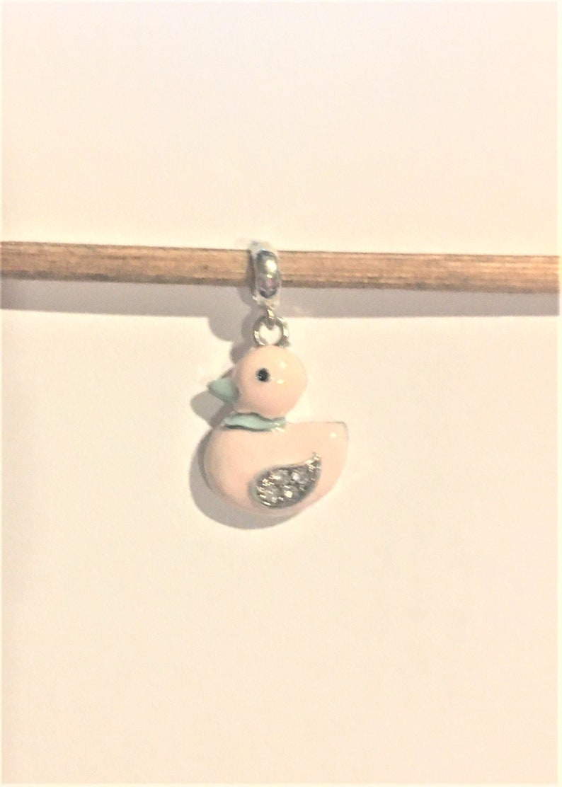 Pink Rubber Duck Dangle Charm Fits Pandora Bracelets Rubber - Etsy