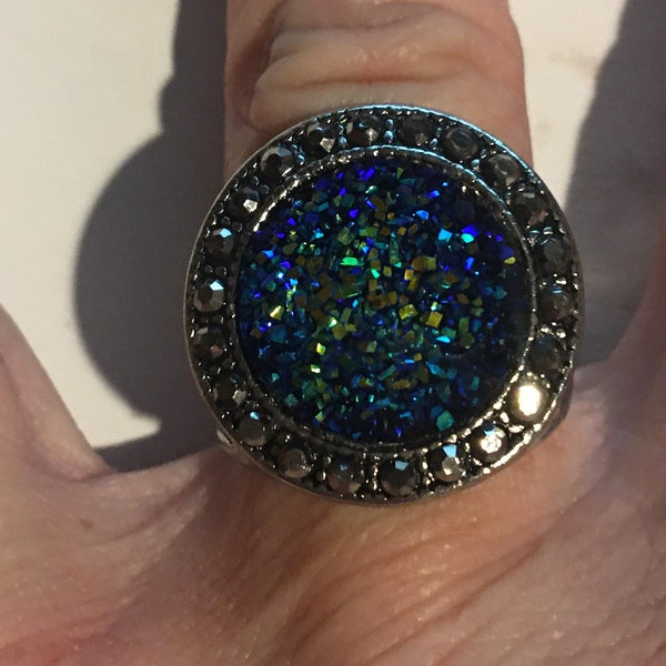 Pave Crystal Ring - Etsy