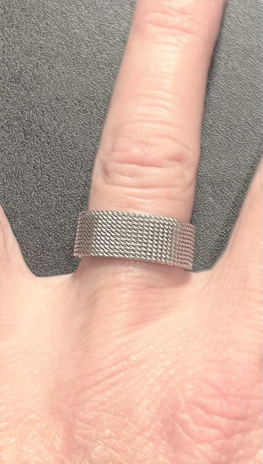 Stainless Steel Flexible Mesh Band Ring, Stainless Steel Band Ring ...