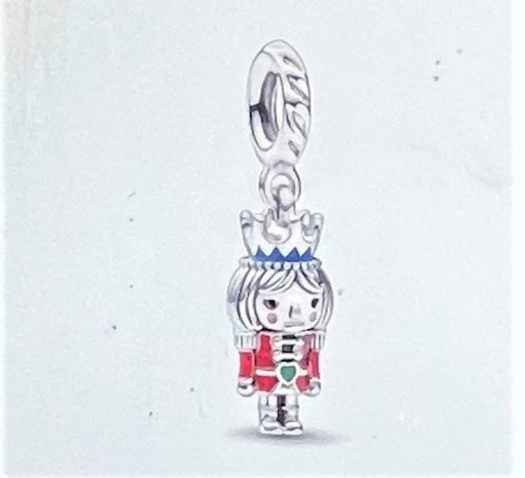 Festive Nutcracker Dangle Charm , Fits Pandora Bracelets , Christmas ...